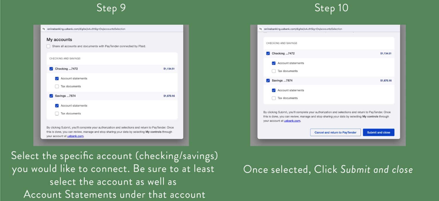 Paytender Linking Guide